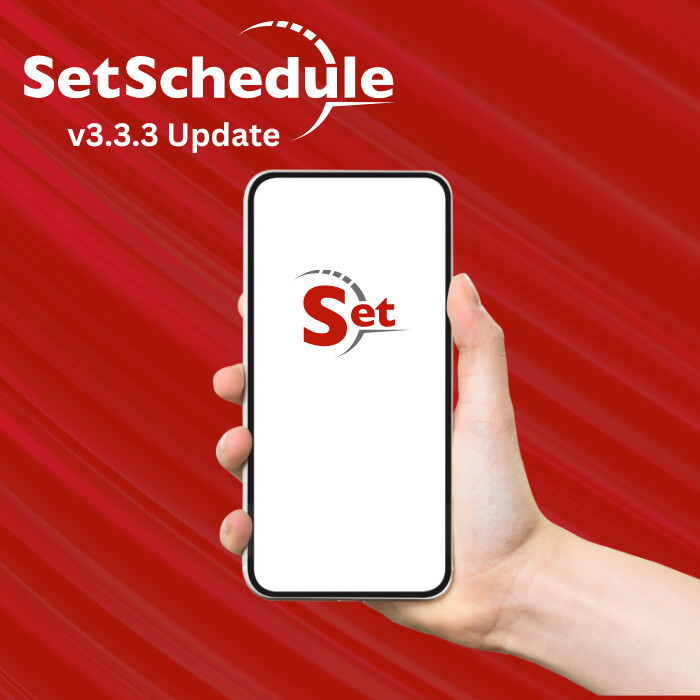 SetSchedule App v3.3.3 Update (Web and Mobile) | SetSchedule