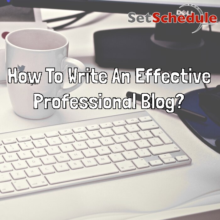 How To Write An Effective Professional Blog? | SetSchedule